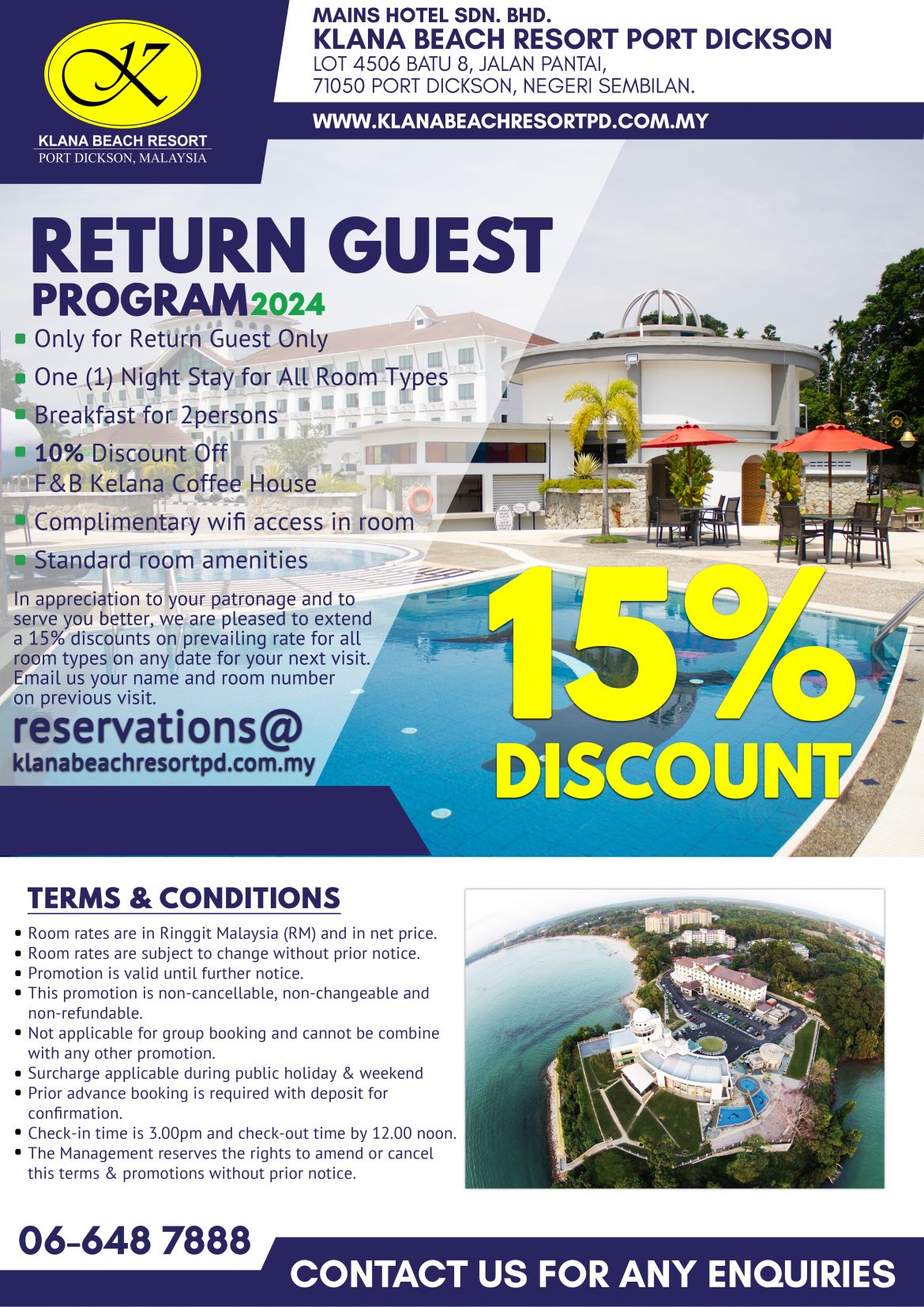 Return Guest - Klana Beach Resort Port Dickson